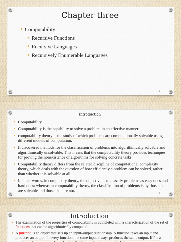 CT - Lecturer Note 0 | PDF | Function (Mathematics) | Computability Theory