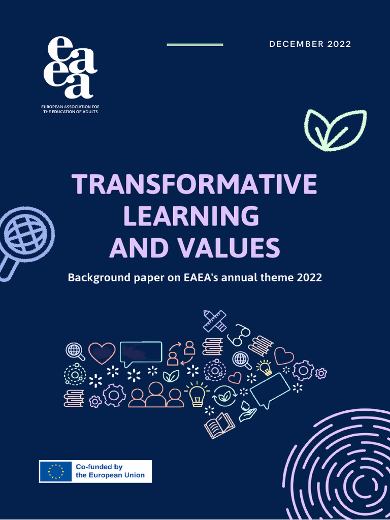 EAEA Background Paper - Transformative Learning and Values 2022 | PDF | Learning | Adult Education