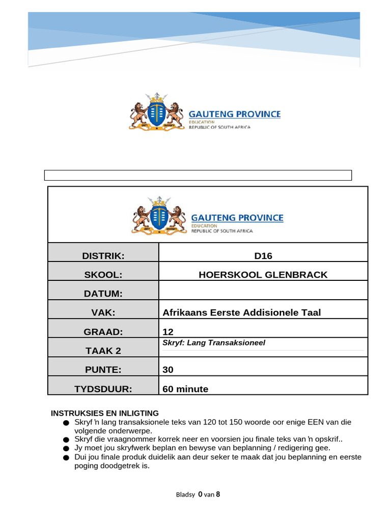 2023 GR12 Eat Sba Skriftelike Take | PDF
