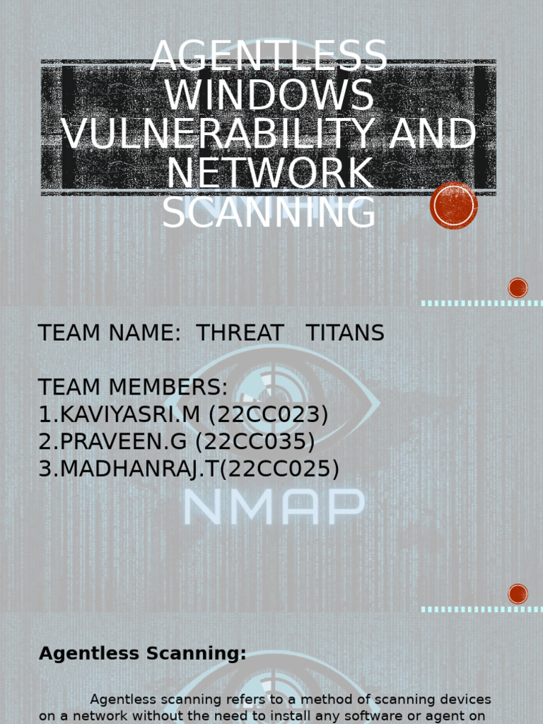 AGentless Windows Vulnerability and Network Scanning | PDF