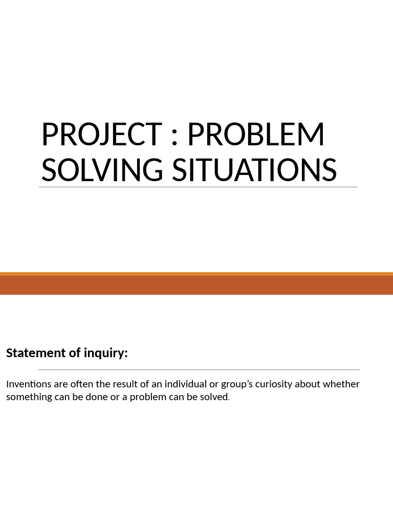 Problem Solving Situation | PDF | Air Pollution | Learning
