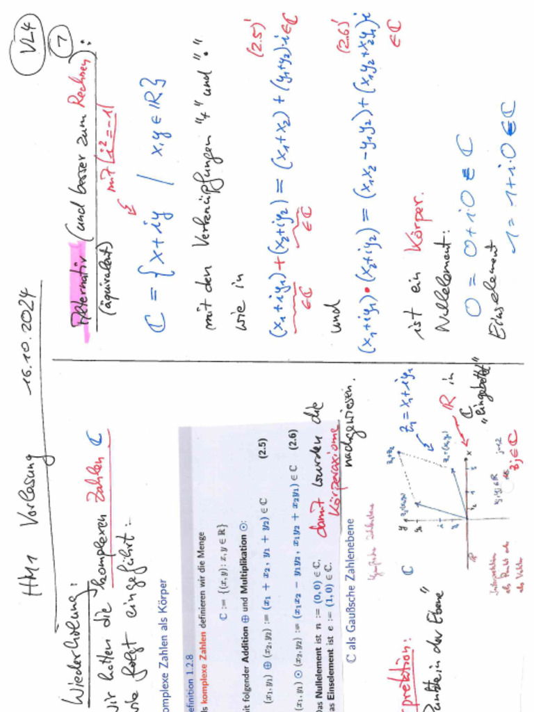 HM1 - 161024mitschrift VL4 | PDF