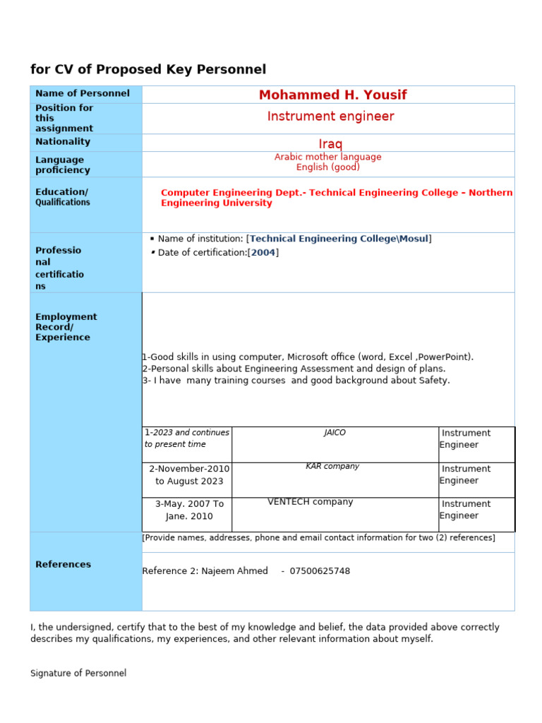 Electrical Eng. Jasim Mohammed Hamad | PDF
