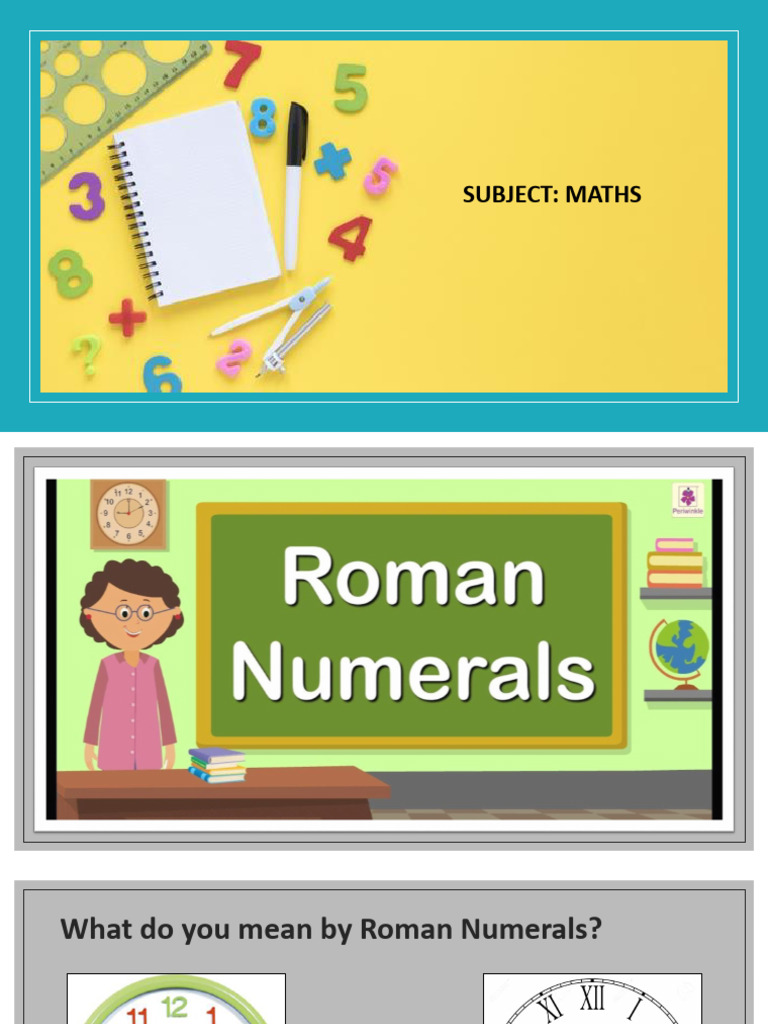 Introduction to Roman Numerals | PDF