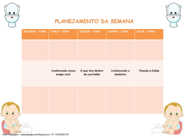 Planejamentodasemana Desfralde Maternal | PDF