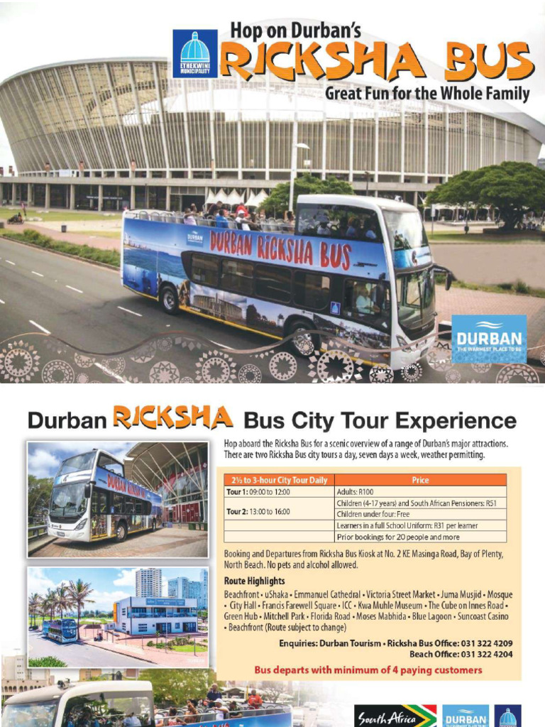 Durban Ricksha Bus Flyer | PDF