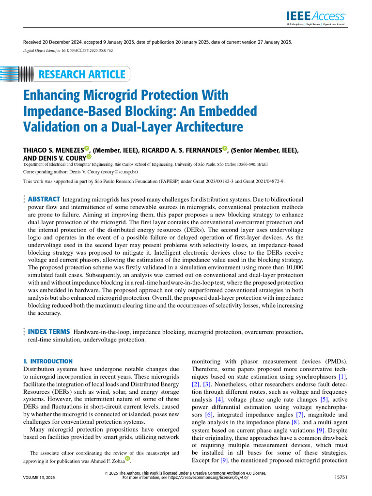 Enhancing Microgrid Protection With Impedance-Based Blocking An ...