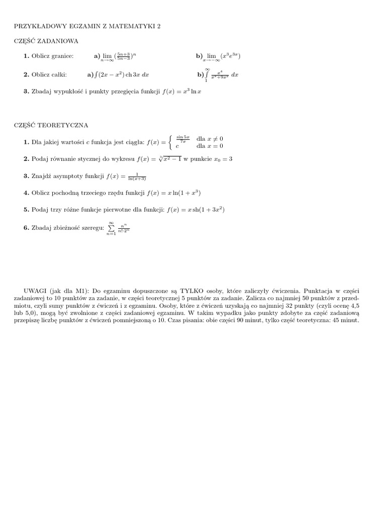 Egz M2 Przykl | PDF