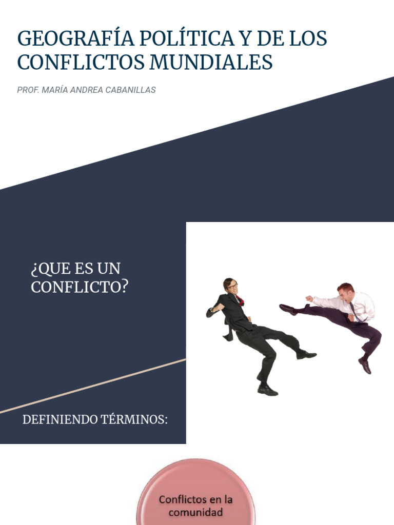 Geografía Politica y de Los Conflictos Mundiales CONFLICTO | PDF ...