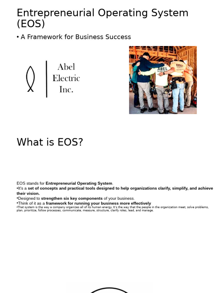 Entrepreneurial Operating System (EOS) | PDF | Disciplines | Goal