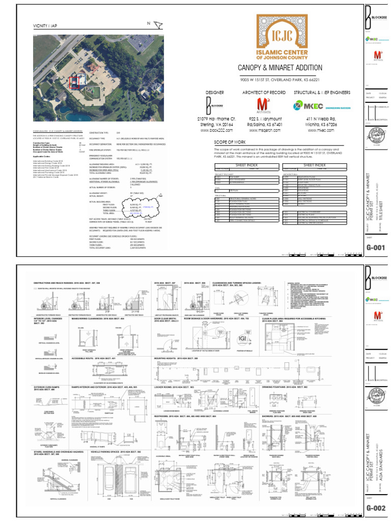 ICJC Canopy & Minaret Project Plans | PDF | Building Engineering | Structural Engineering