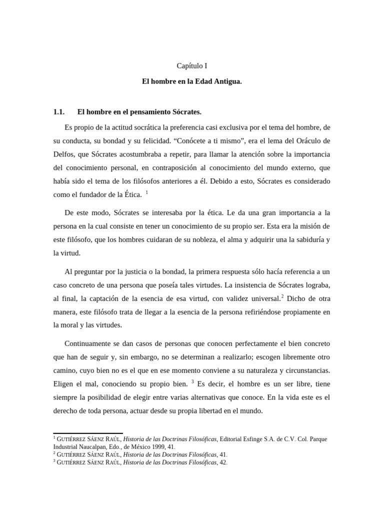 Capítulo I | PDF | Alma | Platón