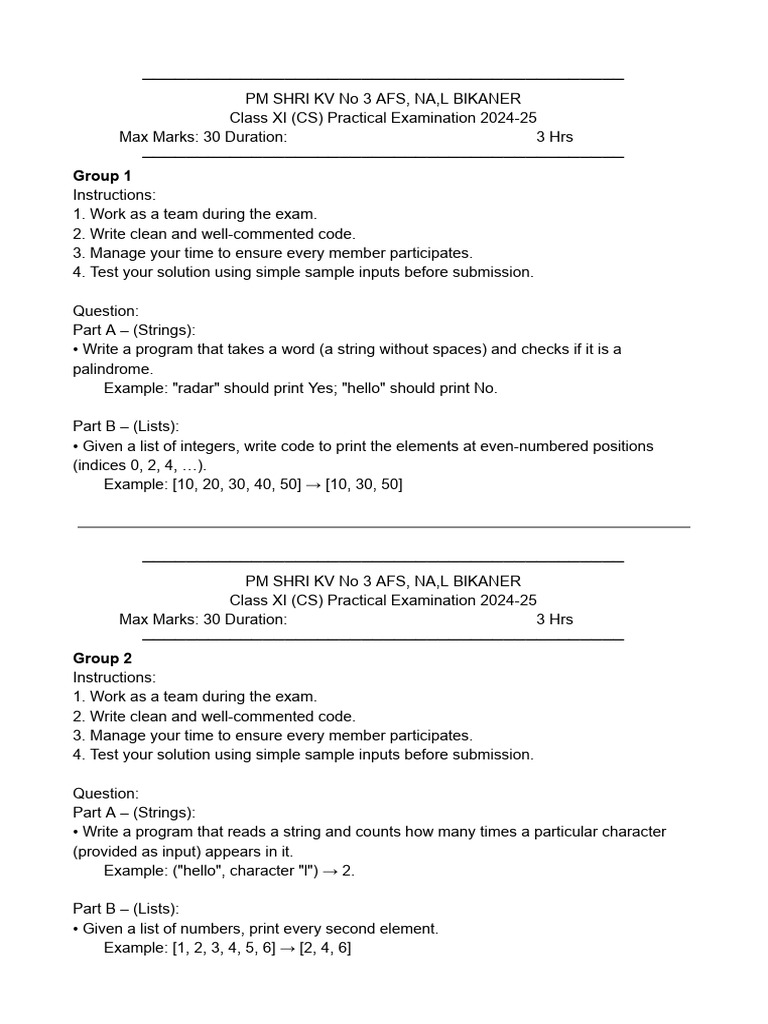 Practical XI CS-IP 2024-25 | PDF | String (Computer Science) | Software Engineering