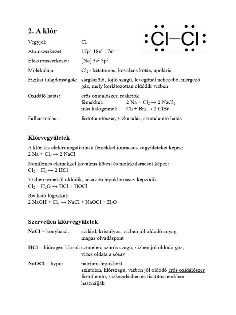 Klór | PDF