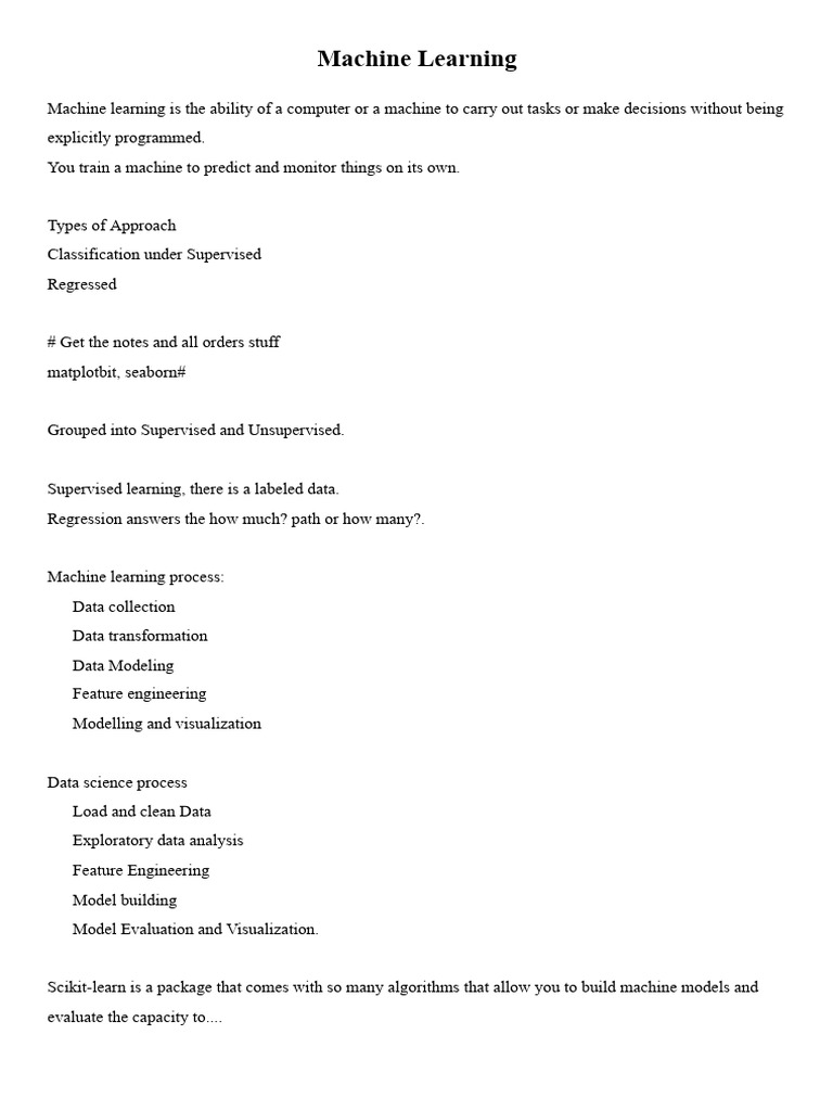 Machine Learning | PDF | Machine Learning | Cognition