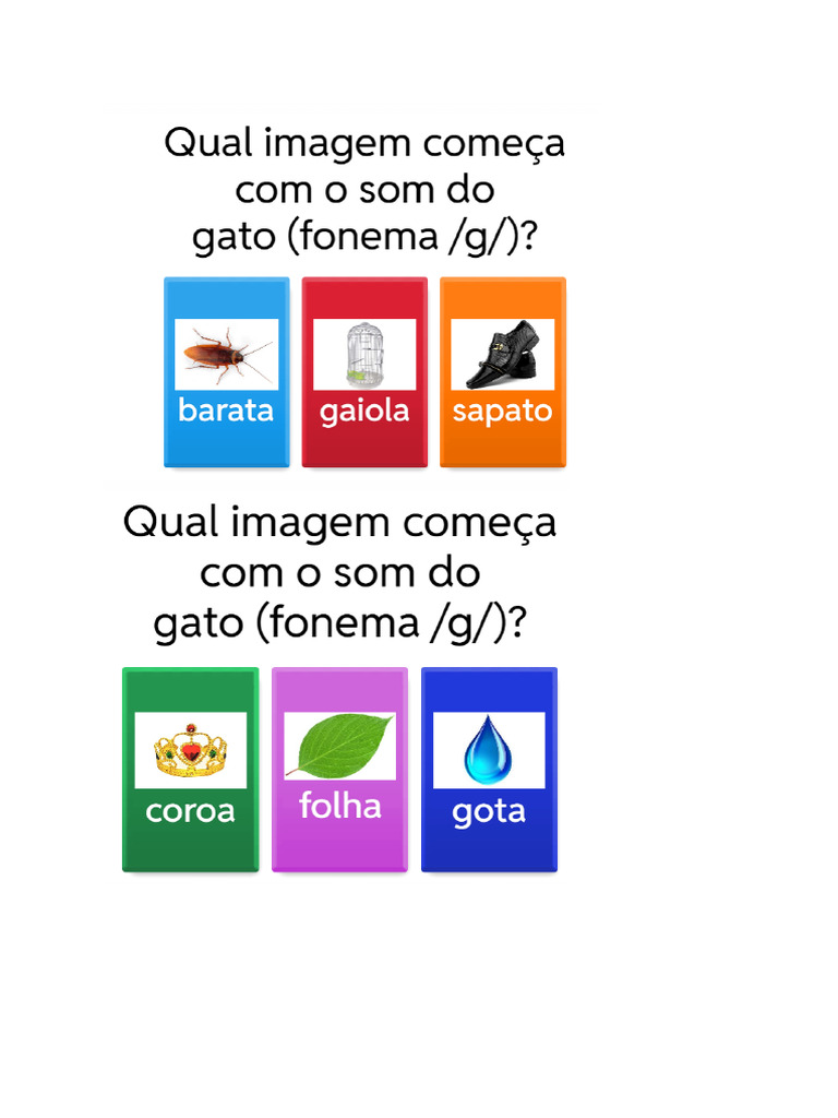 Consciência Fonológica e Fonema G | PDF