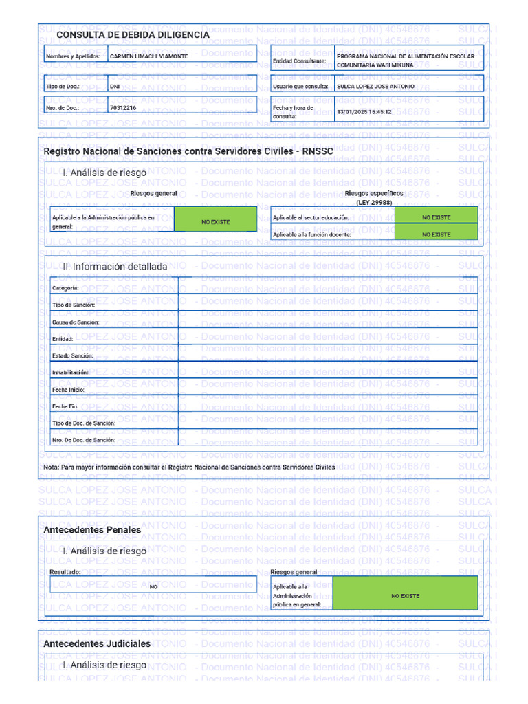 Plataforma de Debida Diligencia - 70312216 | PDF