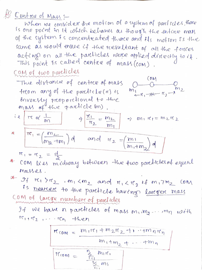 System of Particles | PDF