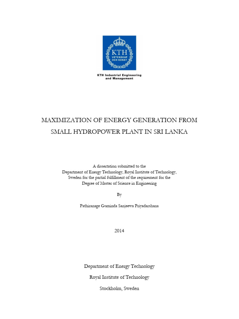 Sri Lanka hydro degradation | PDF | Hydroelectricity | Power Station