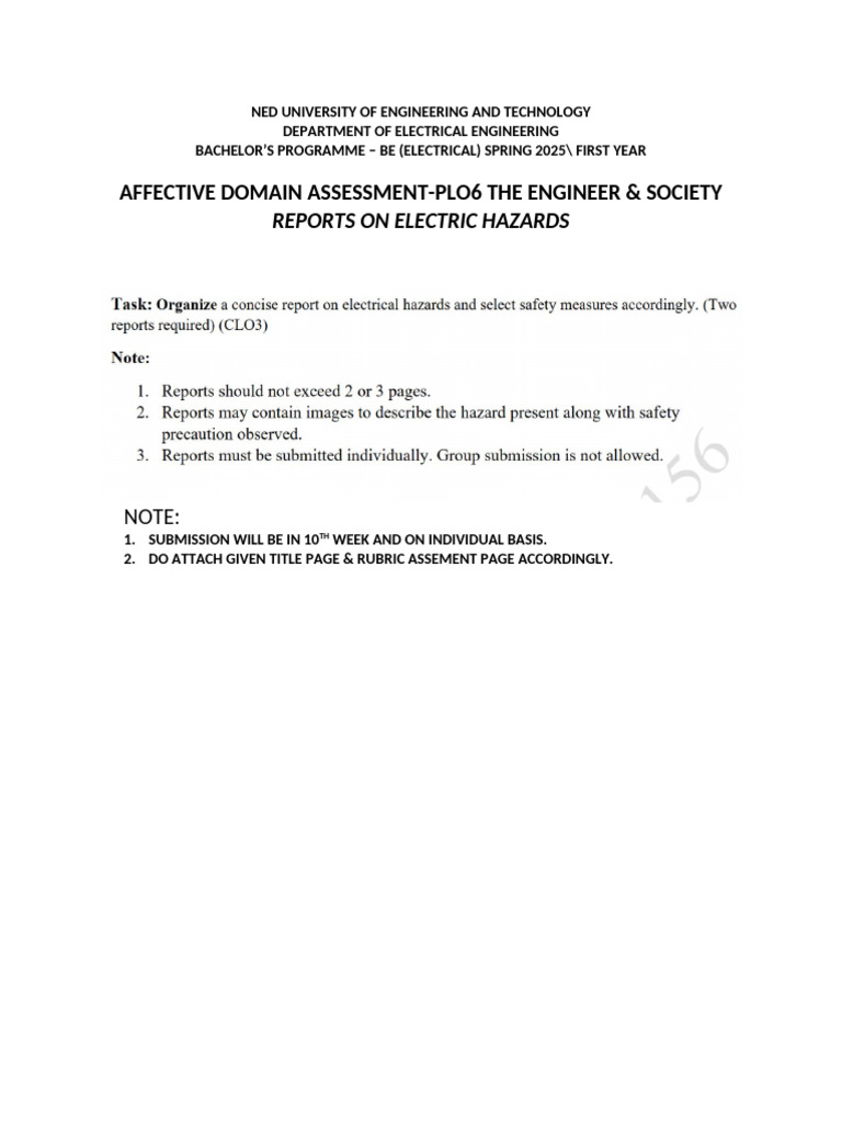 ELECTRIC HAZARDS | PDF