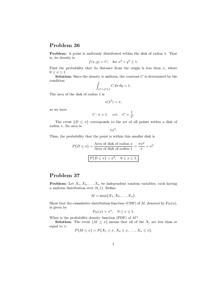 Practice Problems ch2 ISE 502 | PDF | Variance | Probability