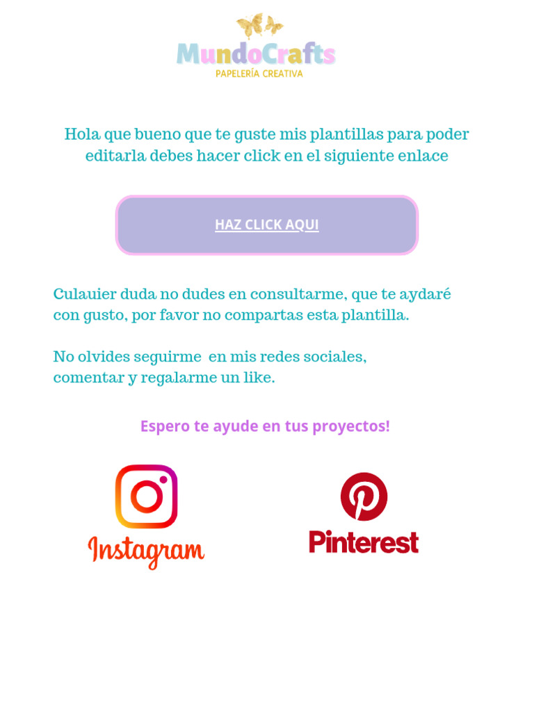 Plantilla de Caja Lunch Editable | PDF