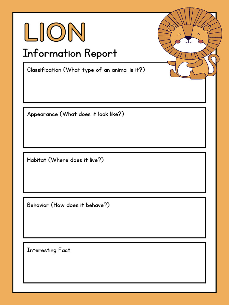 Animal Information Report Writing | PDF