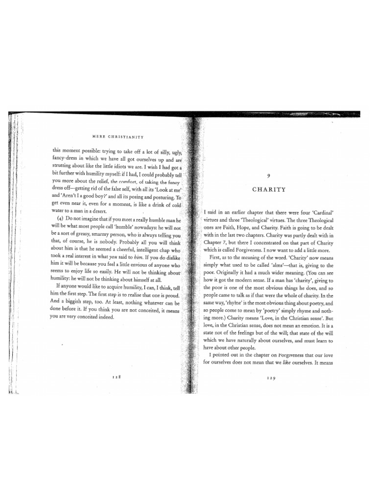 Mere Christianity Hope Charity | PDF