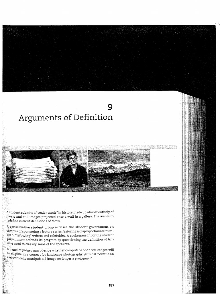 Argument of Definition | PDF