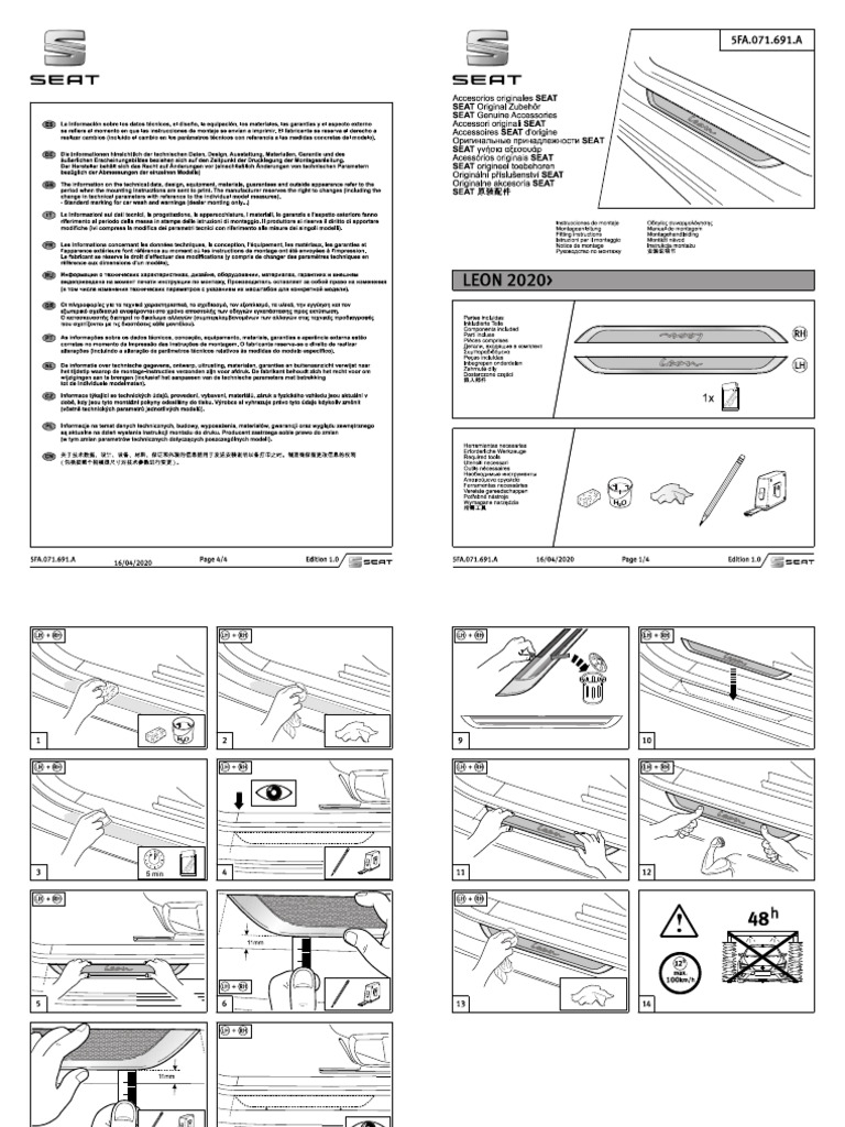 Fitting Instructions 5FA071691A | PDF