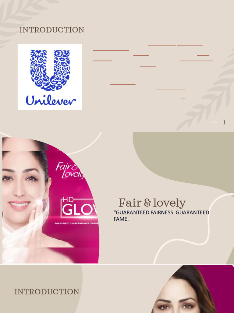 Glow & Lovely: Brand Evolution Insights | PDF | Unilever | Brand