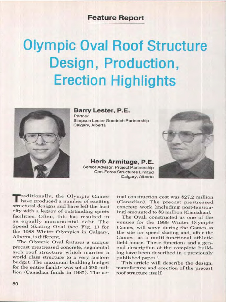 Olympic Oval Roof Structure Design, Production, Erection Highlights ...