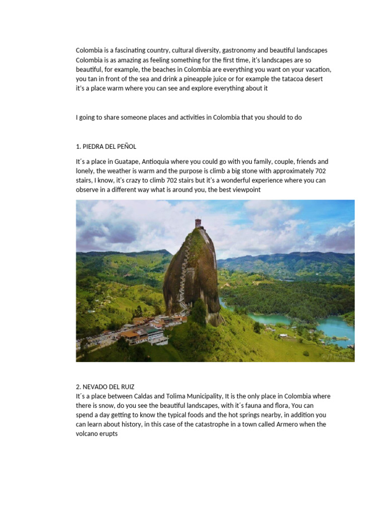 Colombia Is A Fascinating Country | PDF