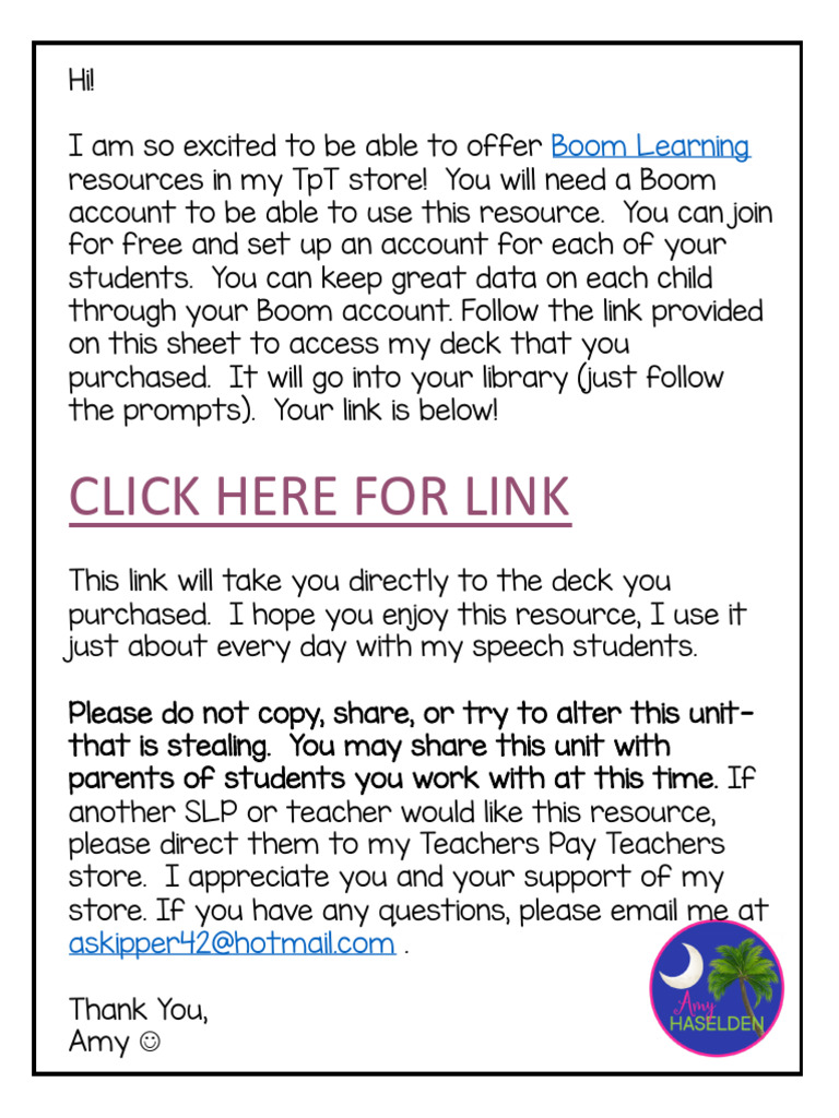 Click Here For Link: Boom Learning | PDF