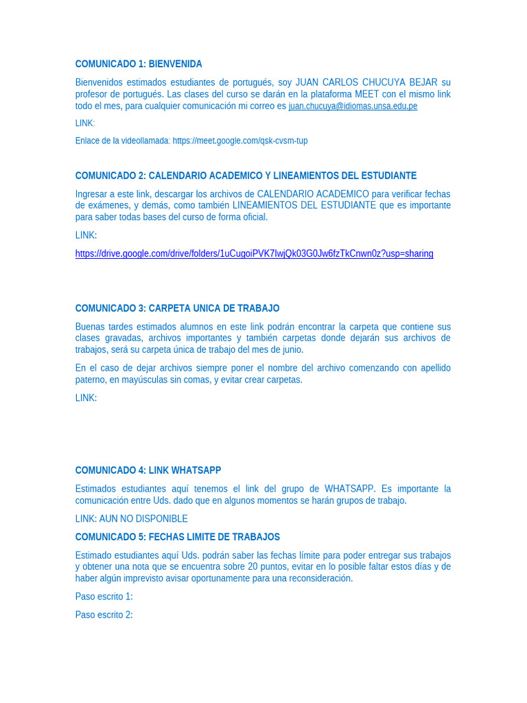 Avisos Anuncios Comunicados Canvas | PDF | Micrófono