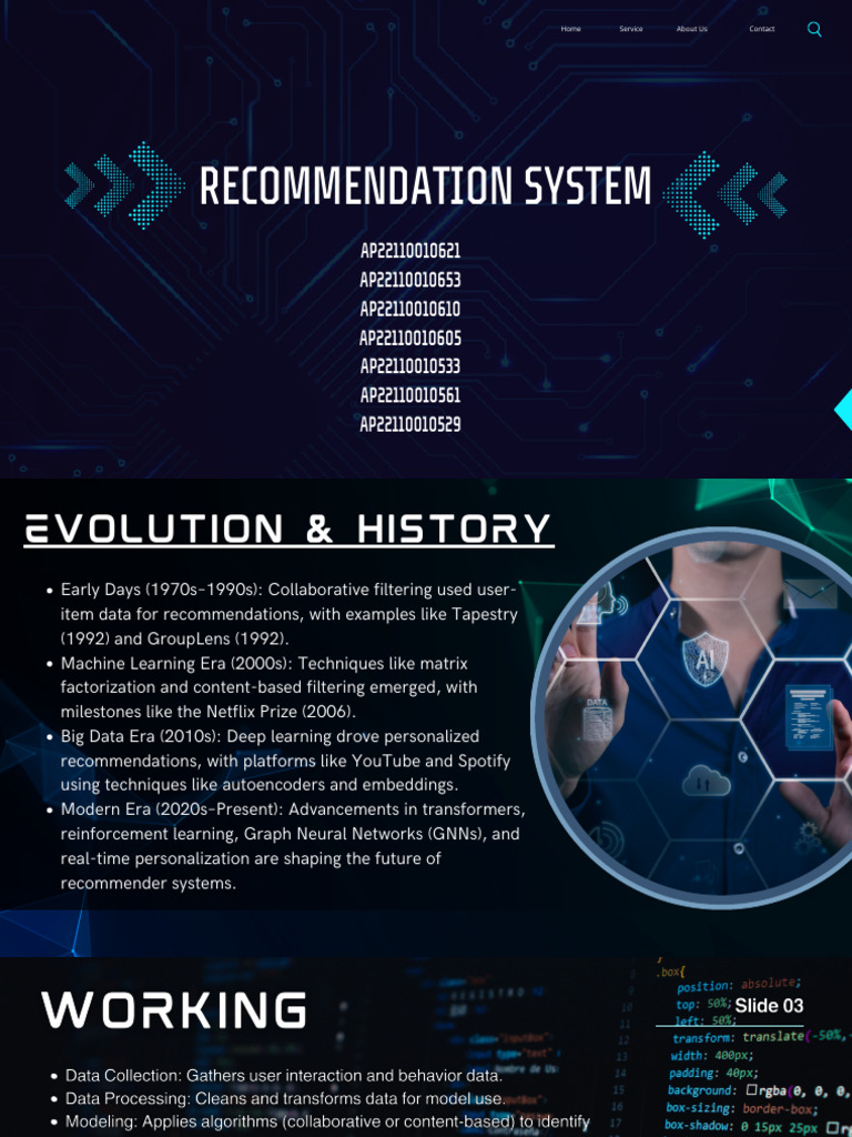 Evolution of Big Data Recommendation Systems | PDF | Computing | Cognition