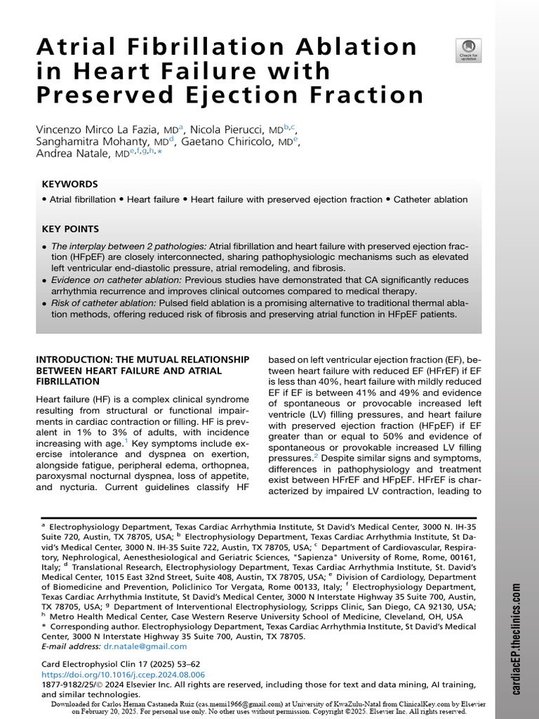 53-62 | PDF | Atrium (Heart) | Heart Failure