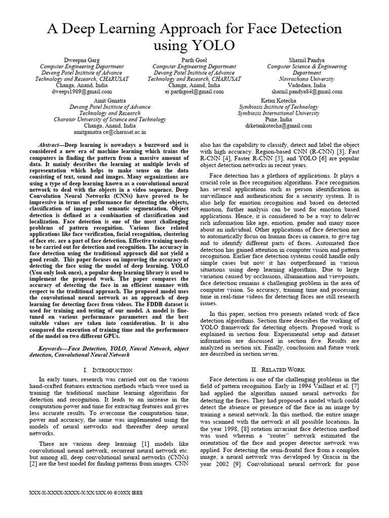 A_Deep_Learning_Approach_for_Face_Detection_using_YOLO | PDF | Deep Learning | Graphics ...