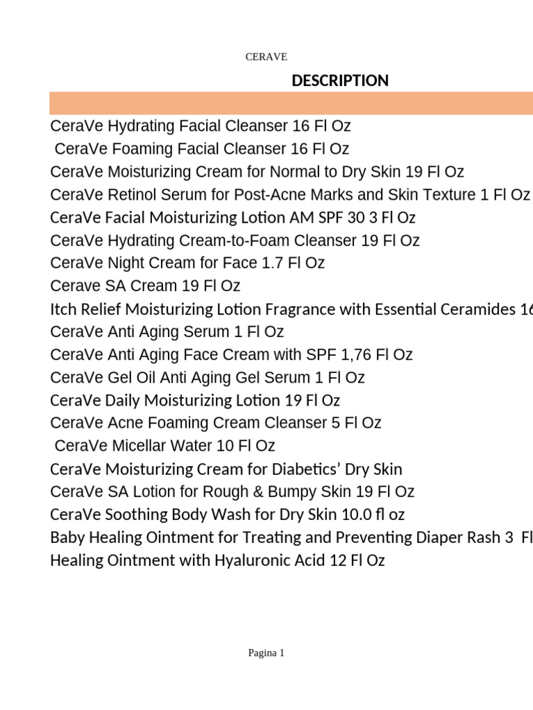 Cerave JVK | PDF