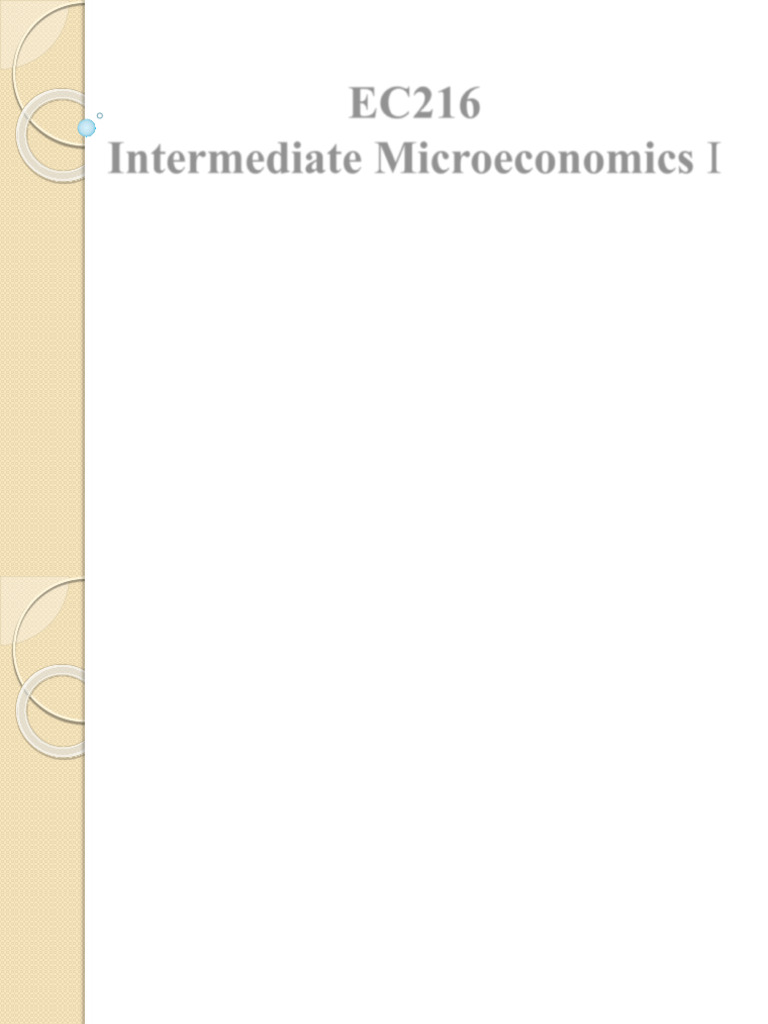 EC 216(Introduction) | PDF | Economics | Economies