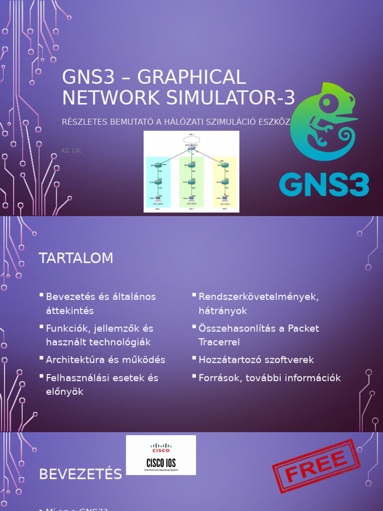 GNS3 - Graphical Network Simulator 3 | PDF