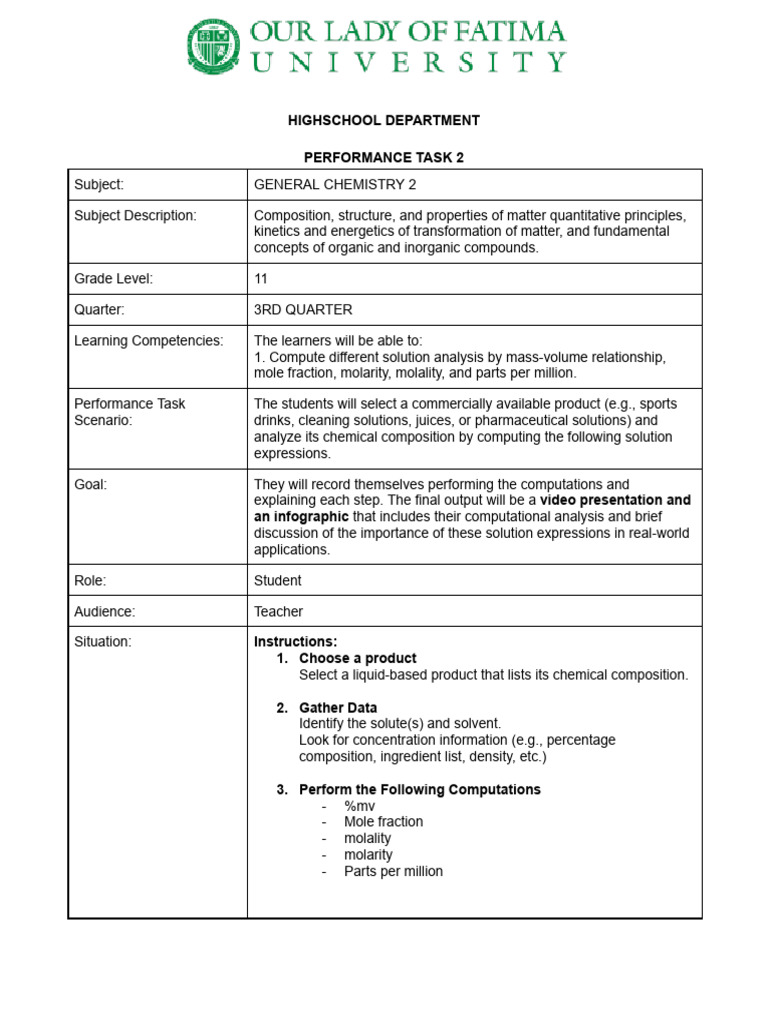 Quarter-3-Performance Task-2 - Solution Expression Analysis | PDF ...