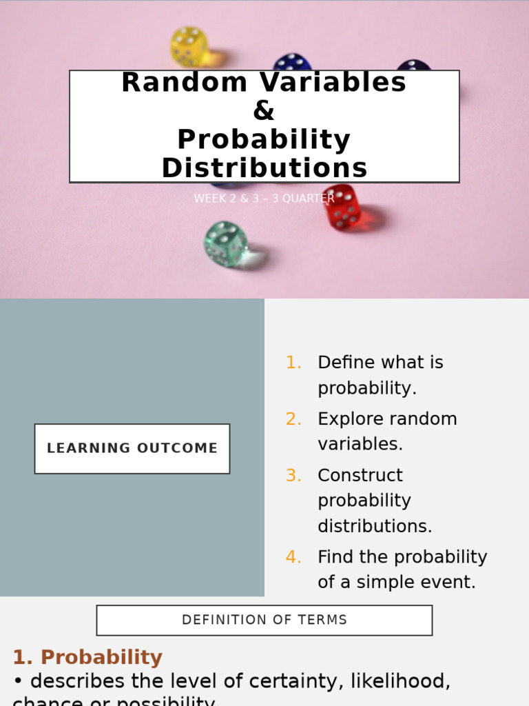 (2-3) Random Variables and Probability Distributions | PDF | Probability Distribution ...