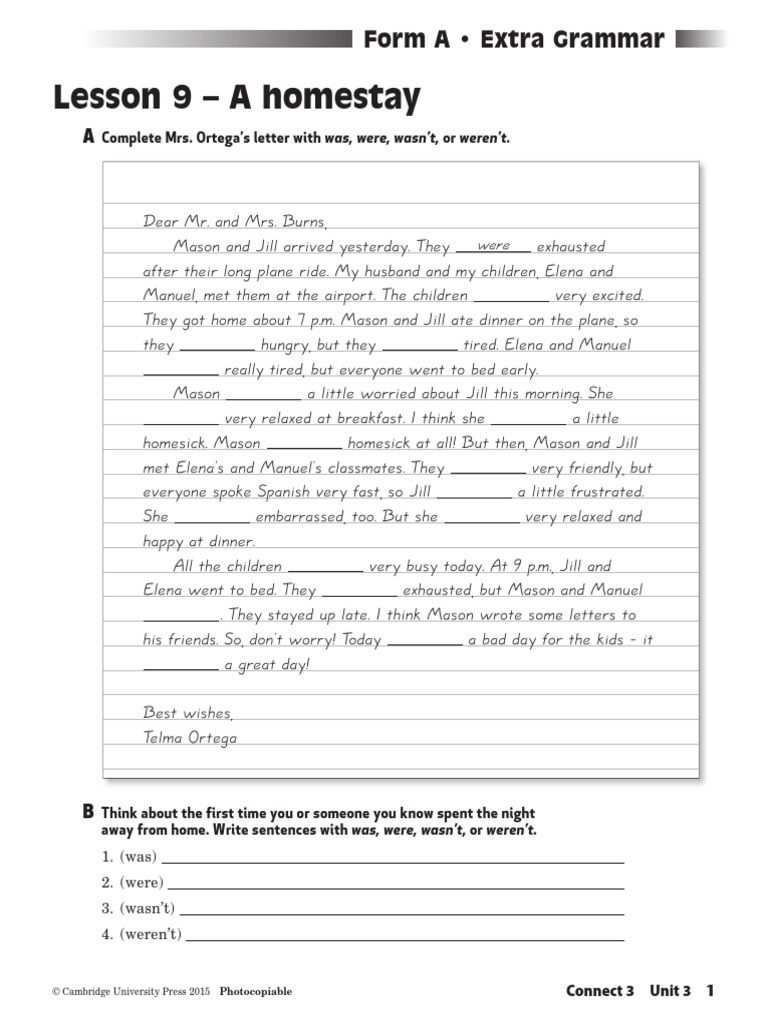 Extra Grammar A3 Level 3 | PDF