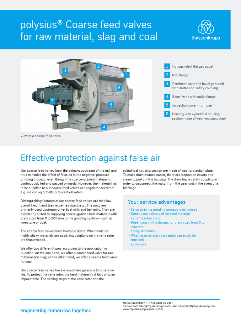 Coarse Feed Valves for Grinding Systems | PDF | Valve | Manufactured Goods