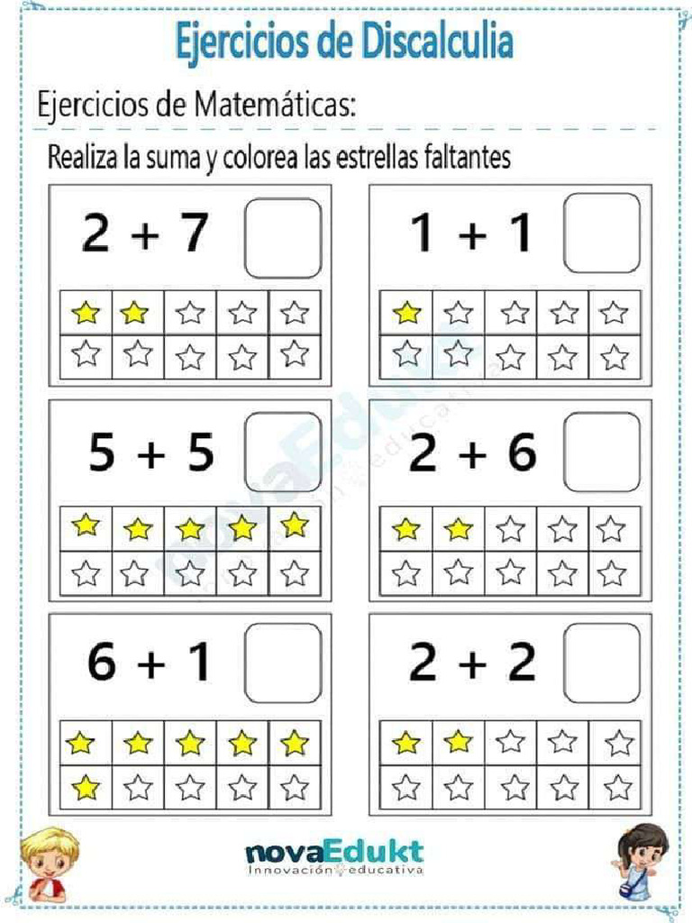 10. Ejercicios de Discalculia Autor NovaEdukt | PDF