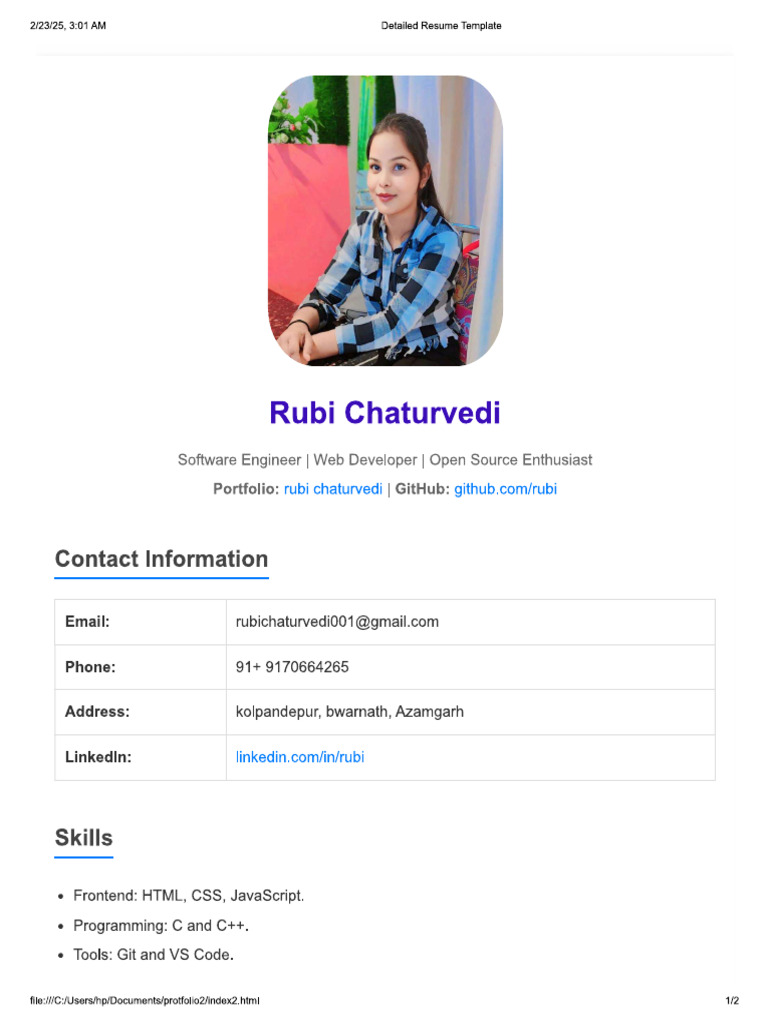 Rubi Portfolio | PDF