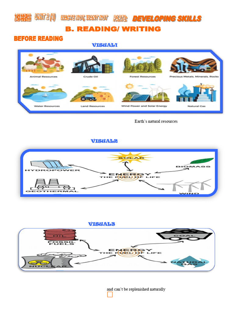 U2 Ecology Part2 Reading Writing | PDF | Renewable Energy | Energy ...