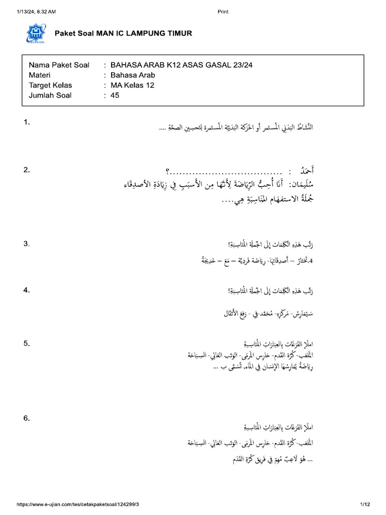 SOAL ASAS_K12_GANJIL_23-24 | PDF