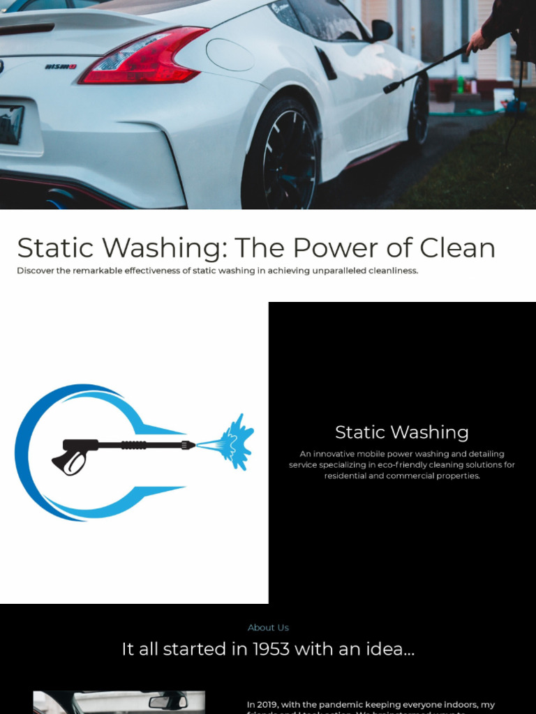 Beautiful.ai - Static Washing the Power of Clean | PDF